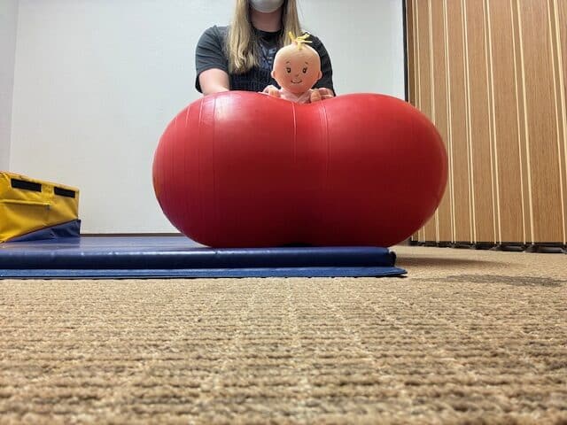 3 PT Recommended Peanut Ball Activities - Connect the Dots Pediatric ...