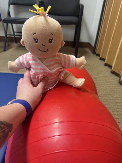 3 PT Recommended Peanut Ball Activities - Connect the Dots Pediatric ...